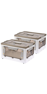 Amazon.com - BTSKY 2 Pack Collapsible Storage Bins with Double Side ...