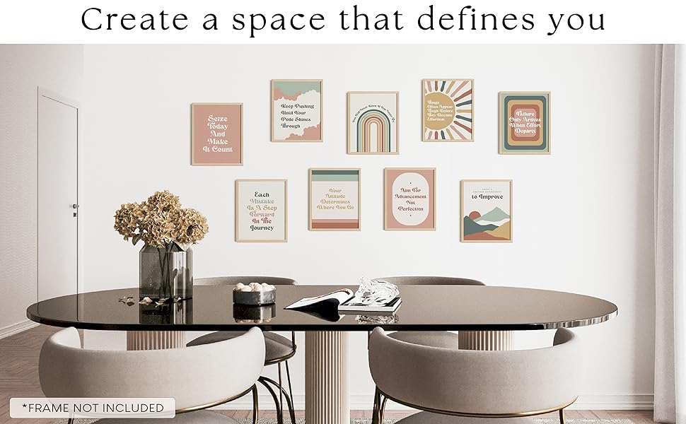 Amazon.com: 97 Decor Boho Growth Mindset Posters for Classroom ...