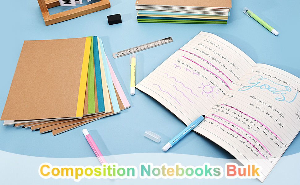 Amazon.com : Jspupifip 24 Pack B5 Composition Notebooks Journals Bulk ...