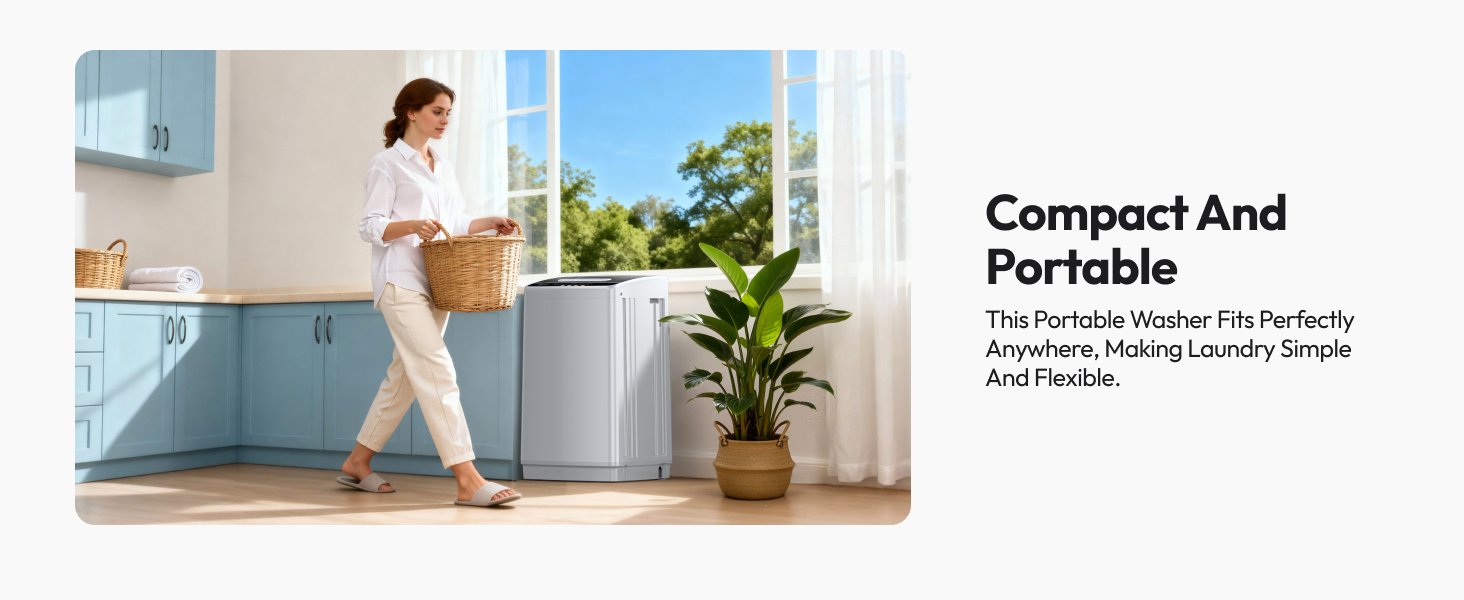 Amazon.com: EUHOMY 1.03cu.ft Portable Washer, 8.8LBS Capacity Small Portable Washing Machine ...