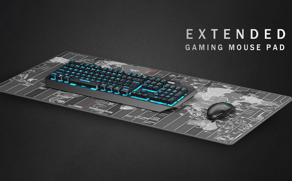Mouse Pad, JRINTL Extended Gaming Mouse Pad Large Size 800x300mm ...