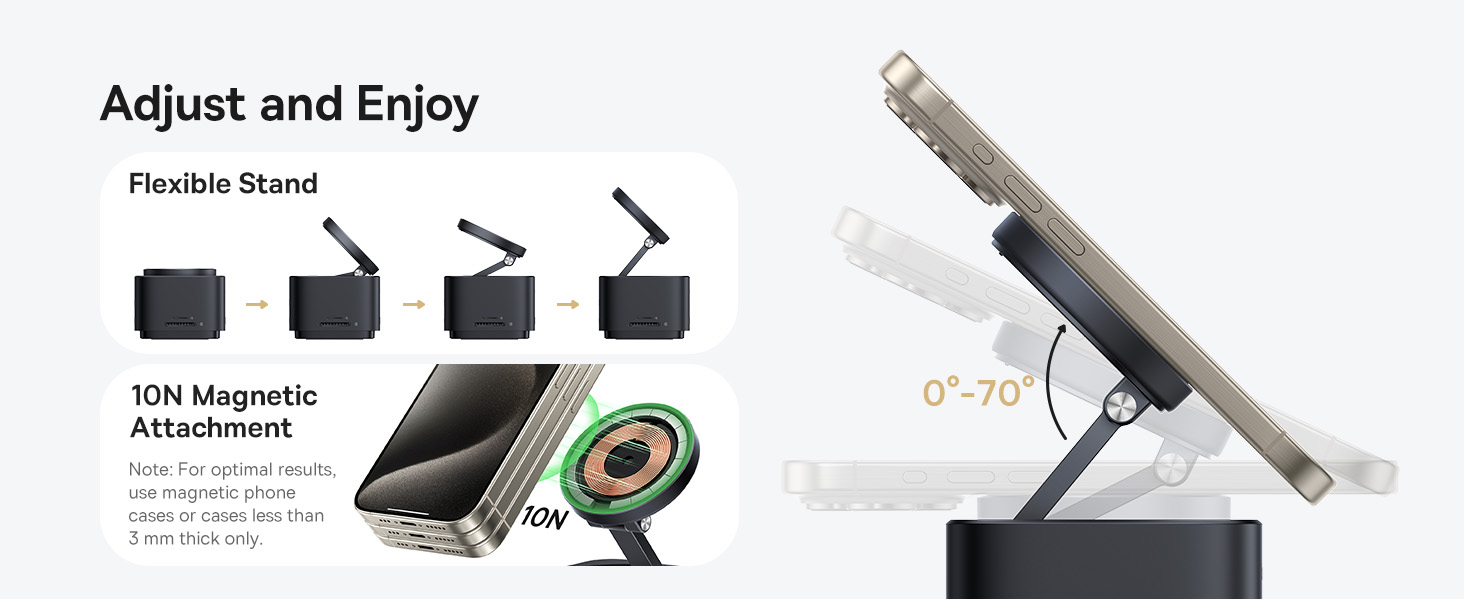 Amazon.com: Baseus Magnetic Docking Station, 7-in-1 15W Wireless ...