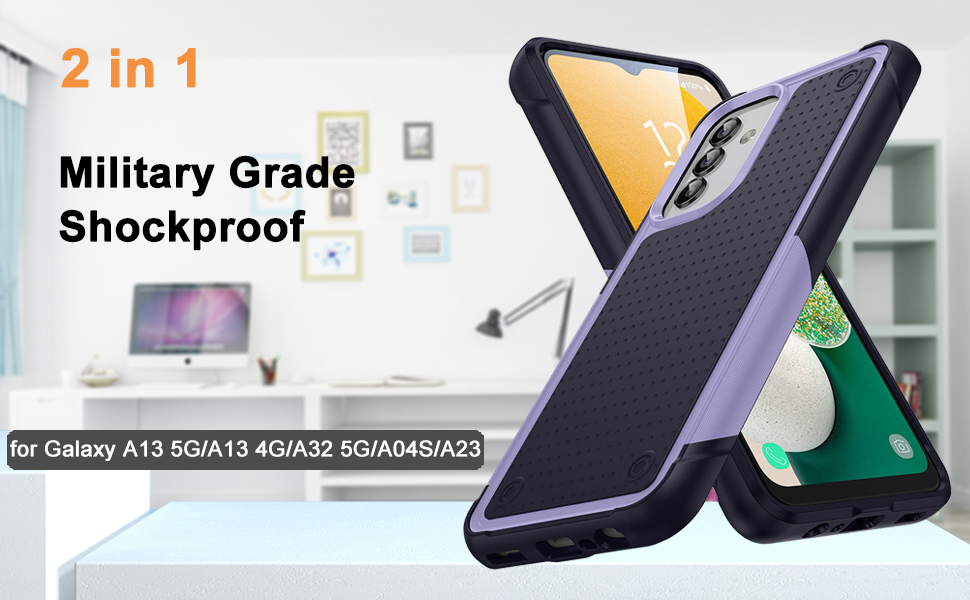 Amazon.com: TORRTOWAY Designed for Samsung Galaxy A13 5G Case Galaxy A32 5G Case Gift Militay ...