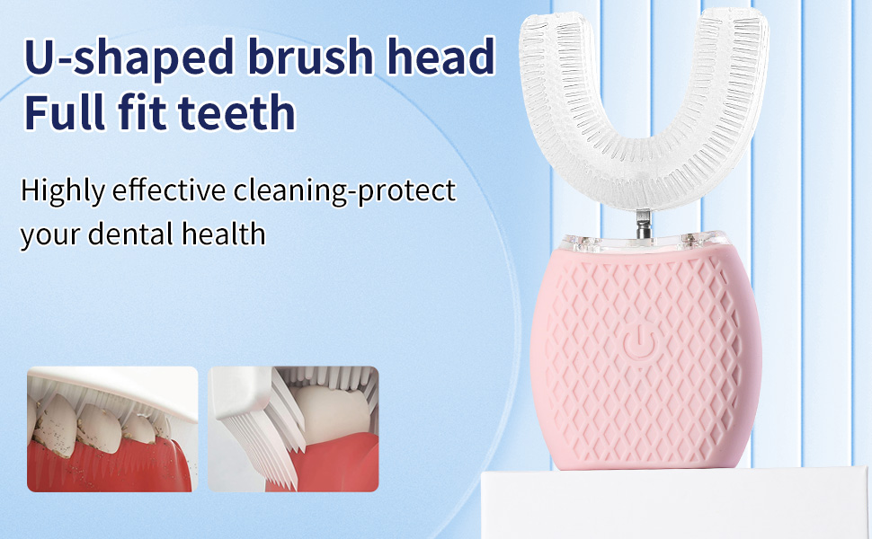 Amazon.com: ksoia Ultrasonic Adult Electric Toothbrush，Sonic Toothbrush 360° Oral Cleaning ...