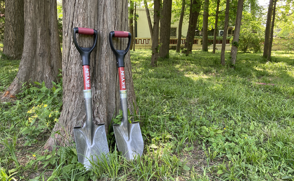 Amazon.com : KYLIN Small Shovel for Gardening, Kids Mini Shovel,2-Piece Set with Fiberglass ...