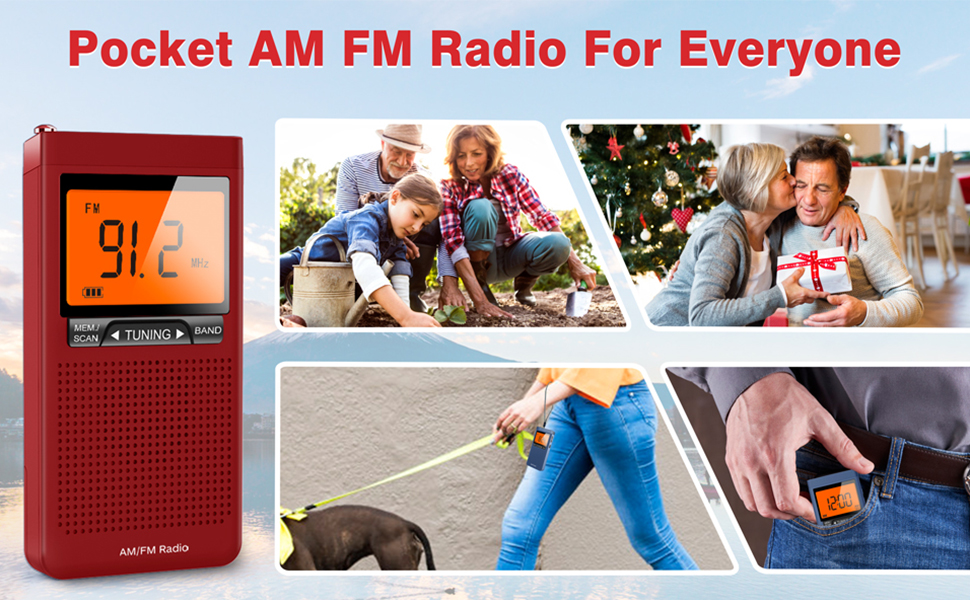 Amazon.com: AM FM Portable Radio Personal Radio with Excellent ...
