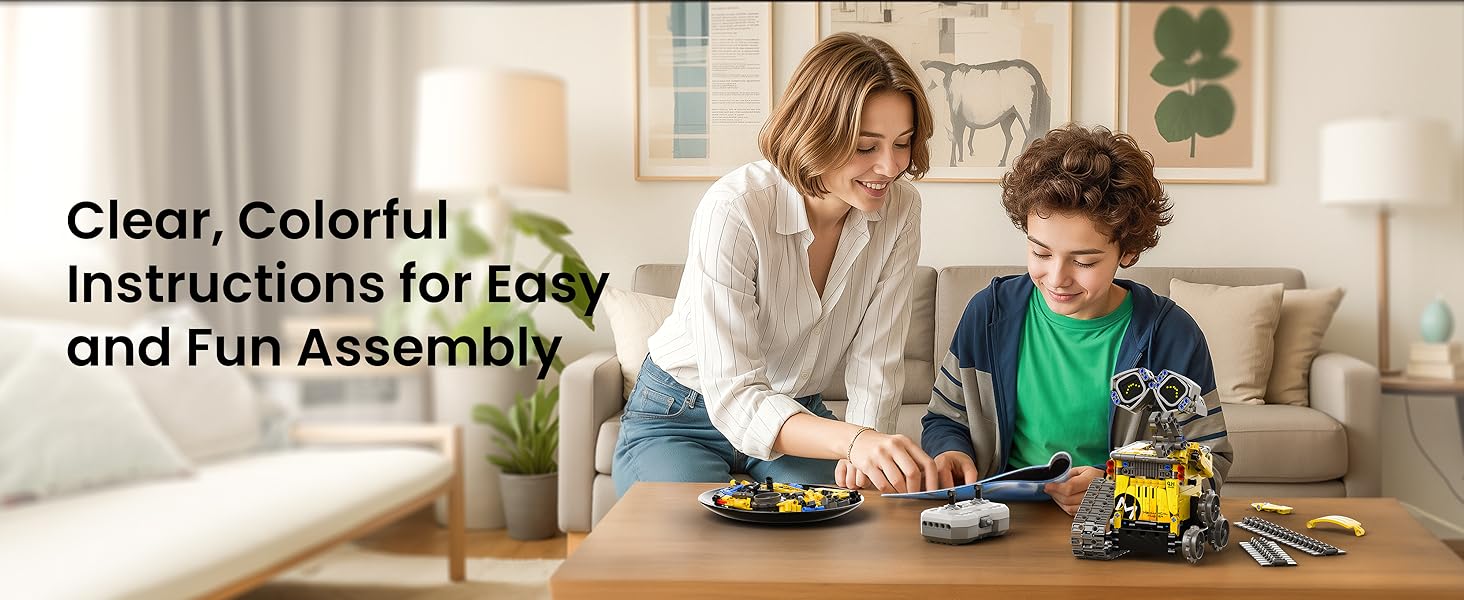 Amazon.com: Sillbird Robot Building Kit with Remote Control for Boys ...