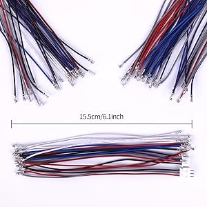 Amazon.com: 300PCS 2.54mm JST Connector Kit with 2/3/4/5/6 Male and Female Pin Housing Connector ...