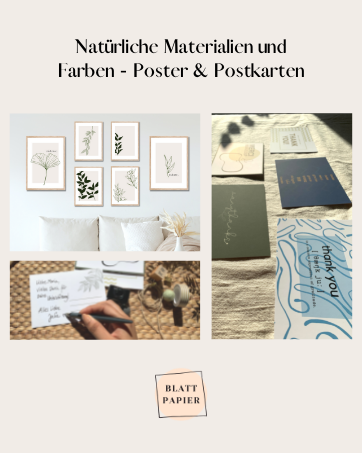 Amazon.de: BLATT PAPIER® 6er Boho Wandbilder Set Pampasgras (2x A3, 4x A4) - Beige Poster ...