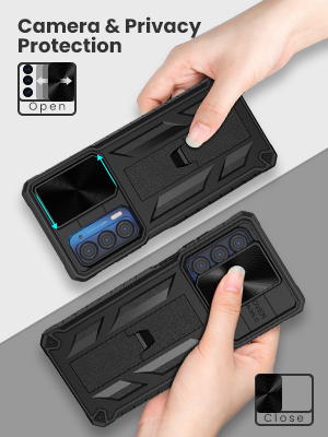 Amazon.com: WTYOO for Motorola Moto Edge 2021 Case | 5G UW Phone Cover Built in Kickstand ...