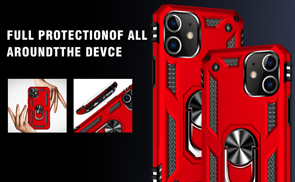 Amazon.com: Yiakeng iPhone 12 Mini Case: Military Grade Protective Case with HD Screen Protector ...