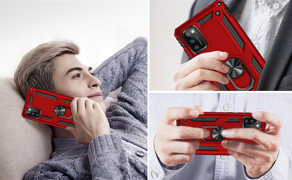 Yiakeng Samsung A41 Phone Case, Samsung A41 Case With Screen Protector, Silicone Shockproof ...