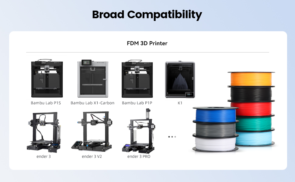 PEAKACE - Filamento PETG de 1,75 mm, filamento de impresora 3D, filamento de 1 kg (2.2 libras ...
