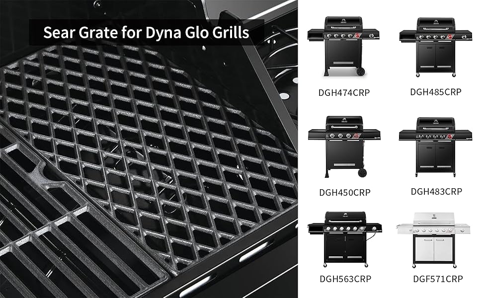 Amazon.com : Beurbcikue 70-01-911 Grill Grate Replacement Parts for Dyna Glo DGH474CRP DGH450CRP ...