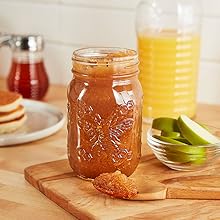 Amazon.com: Ball Honeybee Keepsake Mason Jars with Lids and Bands, Regular Mouth, 16 Oz Pint ...