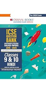Oswaal ICSE Question Bank Chapter-wise Topic-wise Class 10 (Set of 4 Books) Physics, Chemistry ...
