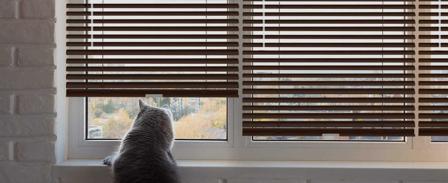 Amazon.com: HIDODO Aluminum Mini Blinds for Windows Cordless Horizontal Window Shades for Light ...