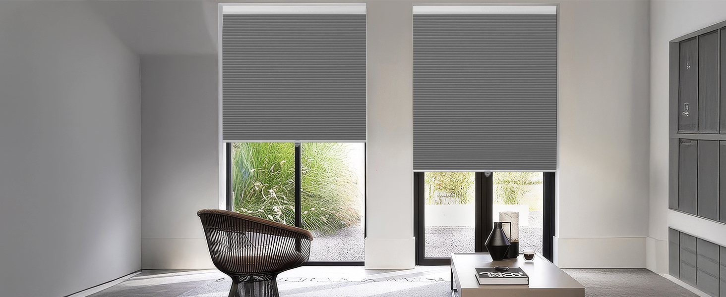 Amazon.com: HOMEDEMO Blackout Cellular Shades Cordless, Honeycomb Shade ...