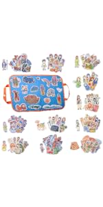Amazon.com: CHEFAN 12 Pack Felt Board Bible Stories Set,Flannel Board Stories with a Foldable ...