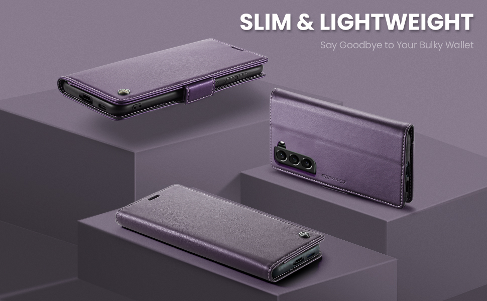 Amazon.com: SINIANL Galaxy S22 Wallet Case with RFID Blocking, Flip Folio Leather Case with ...