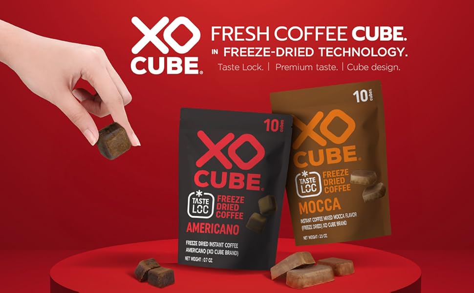 Amazon.com : XOCUBE Premium Freeze-Dried Instant Coffee - MOCCA Flavor : Grocery & Gourmet Food