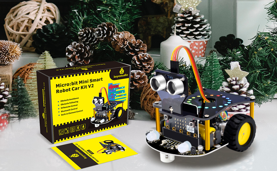 KEYESTUDIO BBC Micro:bit Robot Building Set Compatible con Microbit V1 ...
