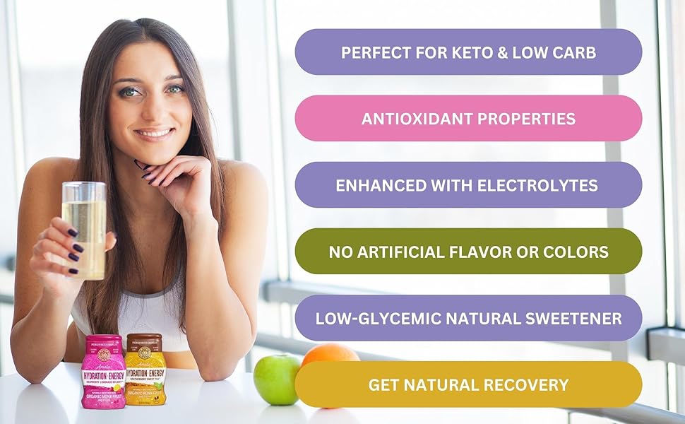 Amazon.com: Amata | Water Flavor Drops - Naturally Sweetened with Monk Fruit & Stevia - Water ...