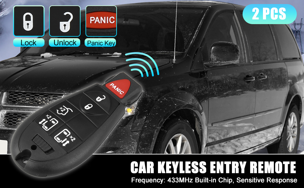 Amazon.com: X AUTOHAUX 2pcs 433Mhz M3N5WY783X Replacement Keyless Entry ...