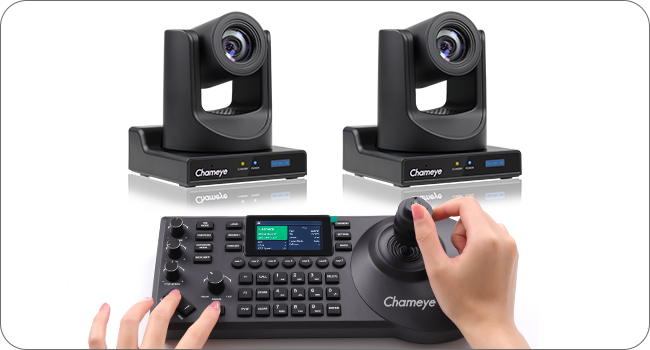 Chameye PTZ Controller PoE 4D Joystick PTZ Camera Controller with LCD ...