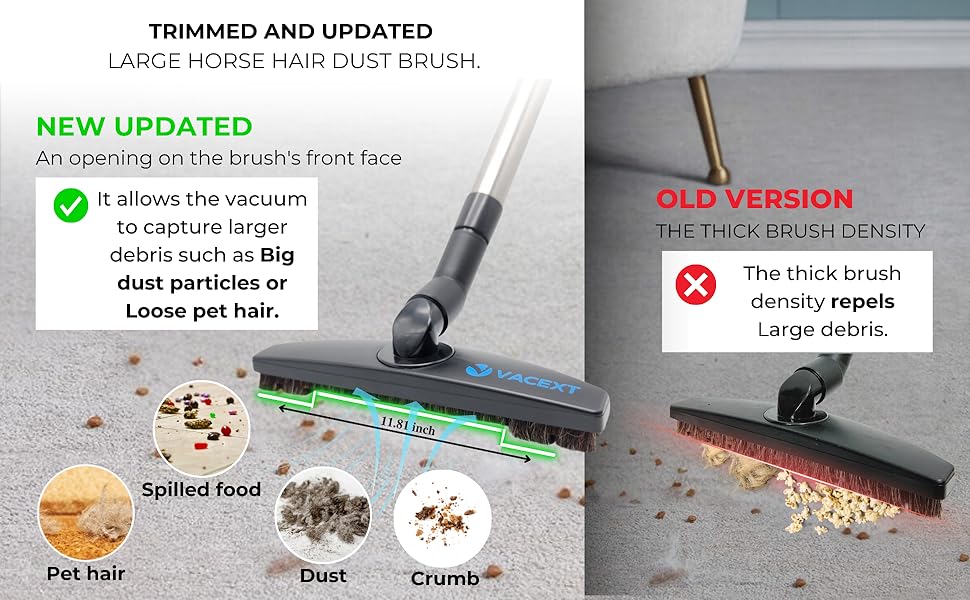 Amazon.com: Upgraded Hardwood Floor Attachment with Horse Hair Soft ...