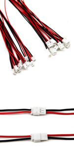 Amazon.com: 20 Sets Mini Micro JST-XH 2.54mm Pitch 2 Pin Male Connector with 10cm Silicone Wire ...