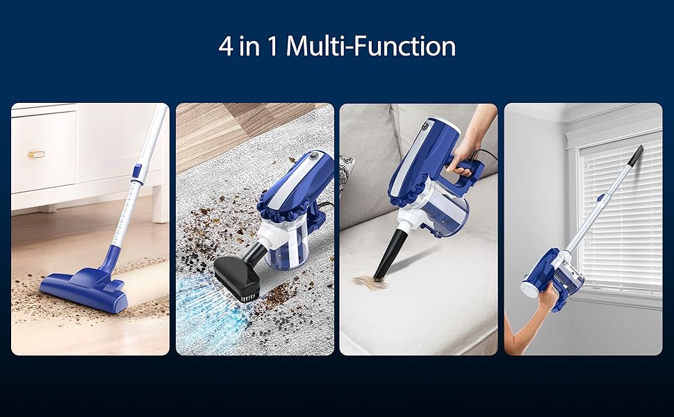 Amazon.com - Corded Stick Vacuum Cleaner, 18kpa Powerful Suction ...