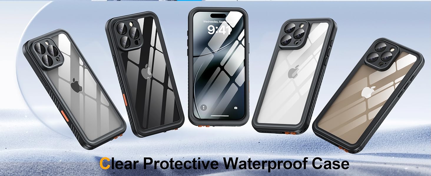Amazon.com: AMILIFECASES for iPhone 16 Pro Max Case Waterproof, Built-in Privacy Screen & HD ...