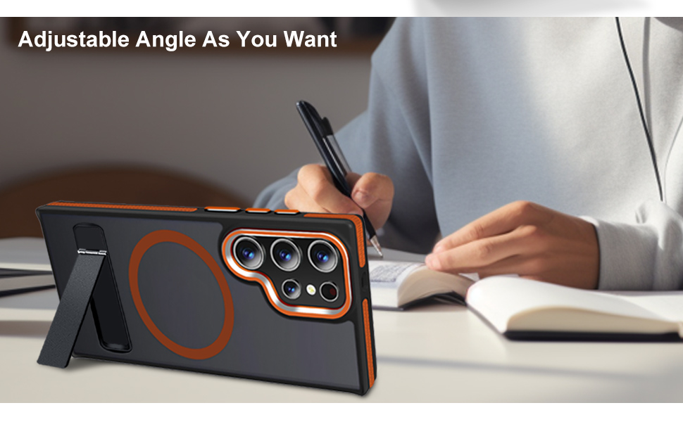 Amazon.com: MALEWOLF Magnetic for Galaxy S22 Ultra Case with 3 Way Stand, [Compatible with ...