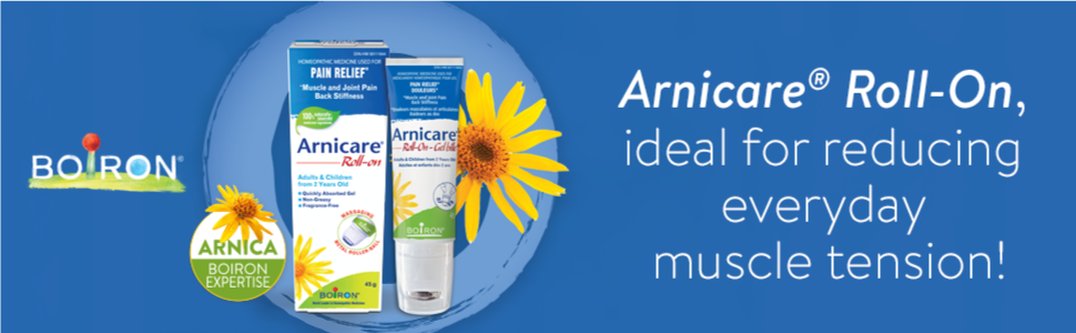 NEW Boiron Arnicare Roll-on Homeopathic medicine for the relief of pain, stiffness (tension) in ...
