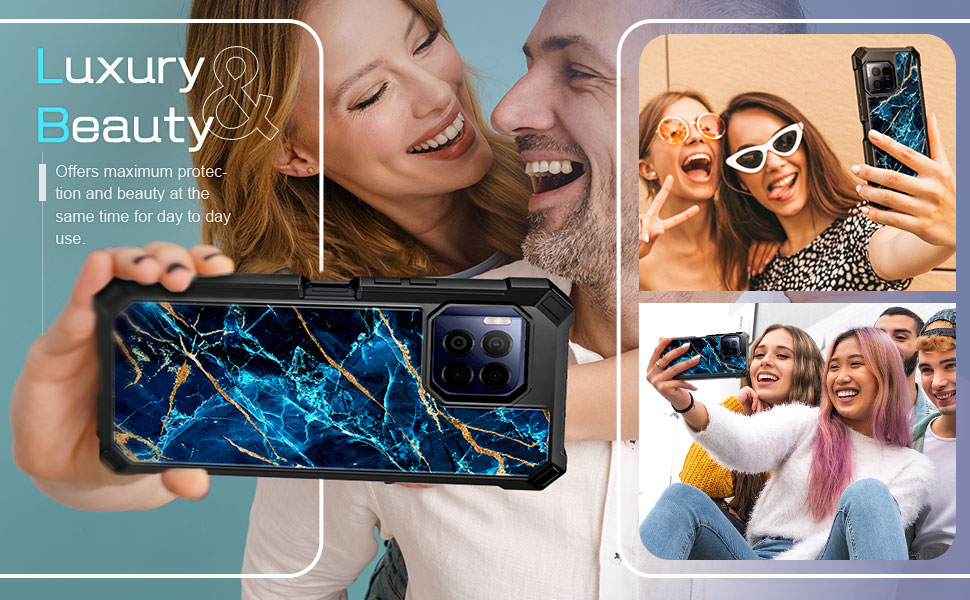 Amazon.com: NZND Designed for T-Mobile REVVL 7 PRO 5G Case with [Built-in Screen Protector ...