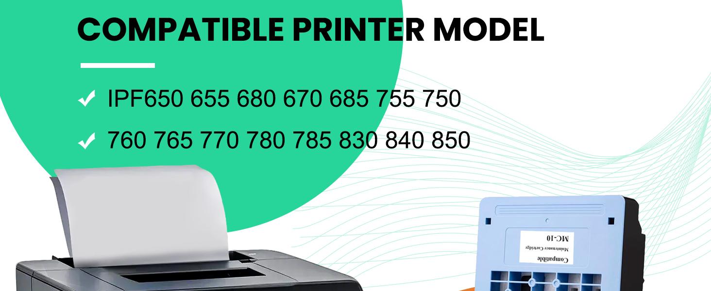 Amazon.com: MC-10 Maintenance Cartridge Compatible for Canon imagePROGRAF IPF650 655 680 670 685 ...