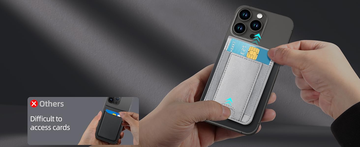 Amazon.com: ExtreLife 2-in-1 Magsafe Wallet, Adjustable Phone Stand, Open ID Window, Magnetic ...