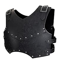 HiiFeuer Medieval PU Leather Buckle Arm Bracers, Knight LARP Retro ...