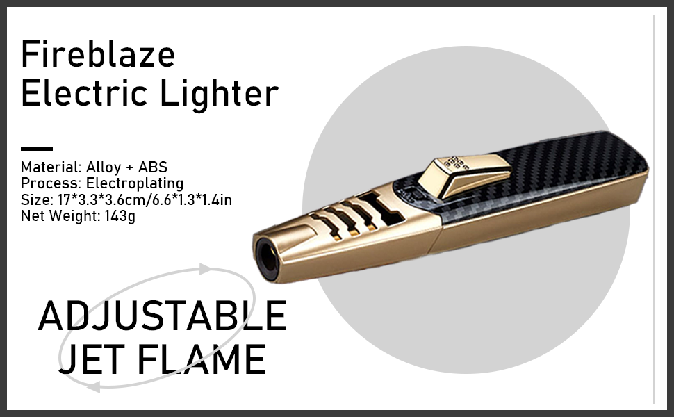 Amazon.com: Fire Blaze Lighter, Fireblaze Electric Lighter,Powerful Firepower Adjustable Dual ...