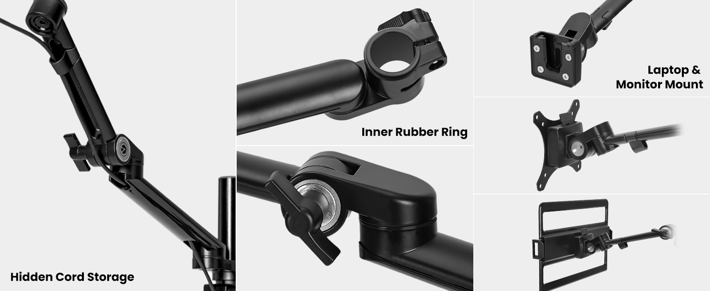 Amazon.com : TARION Camera Arm Mount for Streaming: 4-in-1 Overhead Camera Desk Mount Stand ...