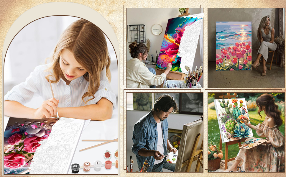 Gutluz Malen Nach Zahlen Erwachsene Blumen am Meer Malen Nach Zahlen Blume Malen-Nach-Zahlen ...