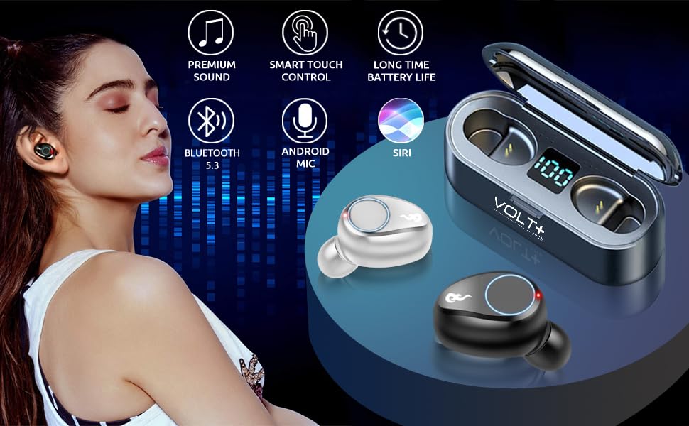 Amazon.com: Volt Plus Tech Wireless V5.3 Bluetooth Earbuds for Samsung ...