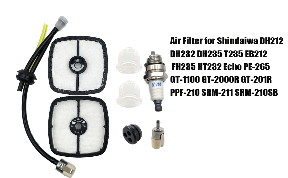Amazon.com: IBVIBV Air Filter spark plug Compatible with Shindaiwa DH212 DH232 DH235 T235 EB212 ...
