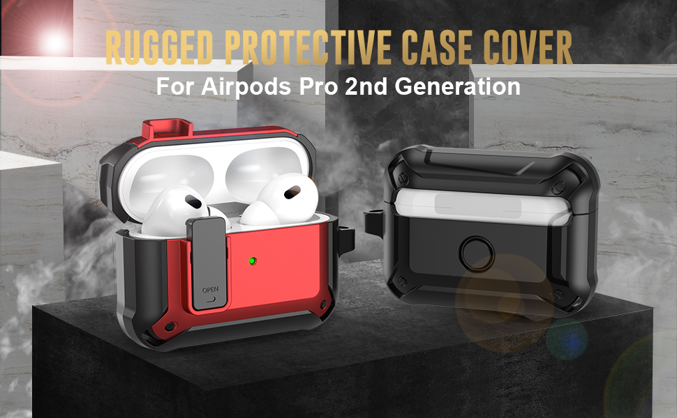 Amazon.com: Valkit Compatible Airpods Pro 2nd/1st Generation Case Cover with Lock, Military ...