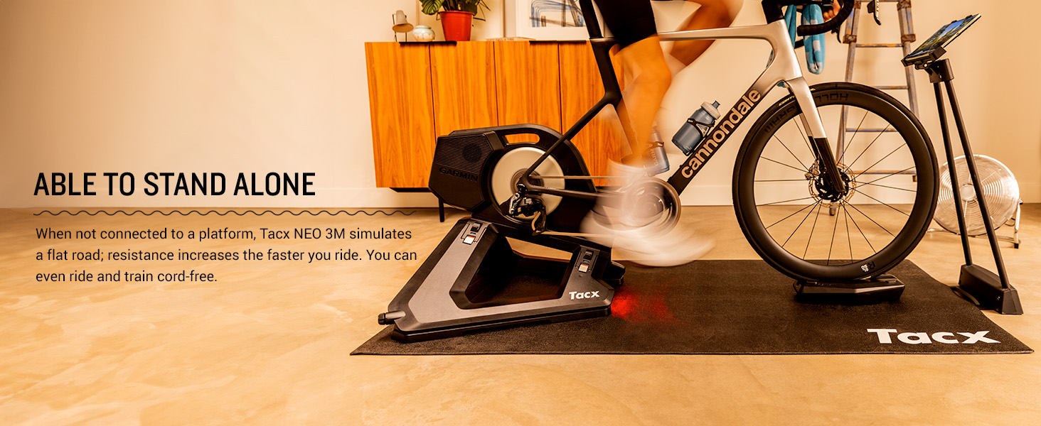 Amazon.com: Garmin TacX NEO 3M Smart Trainer, Multidirectional Movement, Realistic Ride Fee ...