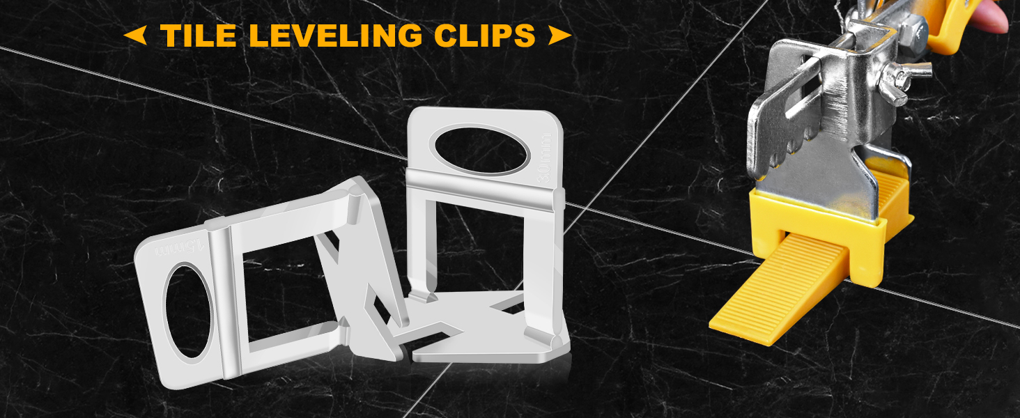 Tile Leveling System Clips 1/8 Inch (3mm) 500Pcs Tile Spacers Leveling ...