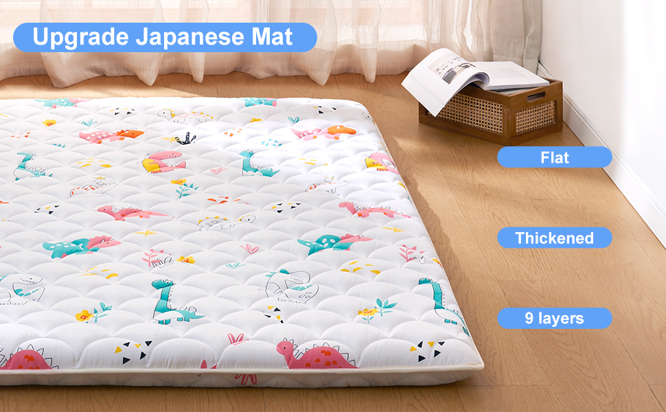 Amazon.com: jzbearapt Premium Foam Japanese Floor Mattress Futon Mattress,100% High Density ...