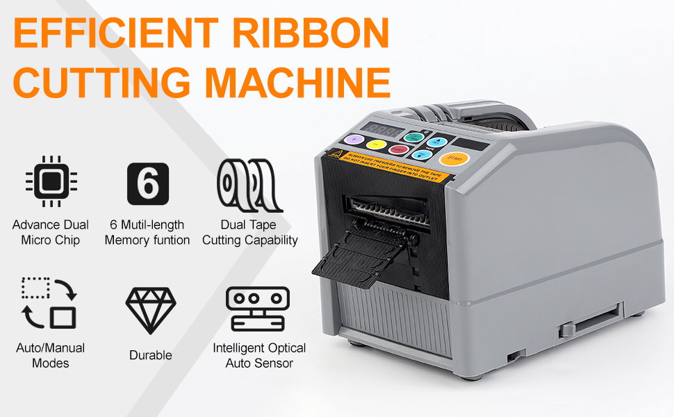 Amazon.com : Ribbon Cutting Machine, 999mm Automatic Tape Dispenser ...