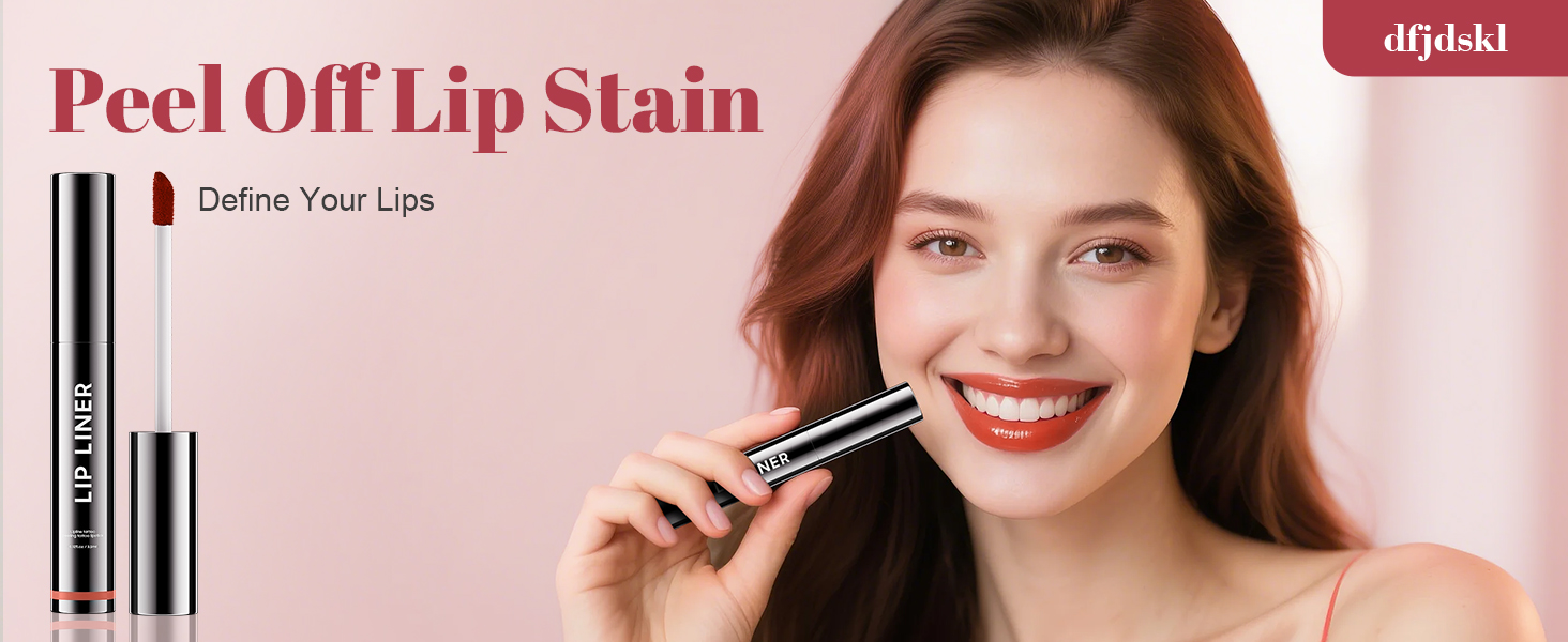 Amazon.com : dfjdskl Lip Stain - Waterproof & Transfer-proof Peel Off Lip Stain with Matte ...
